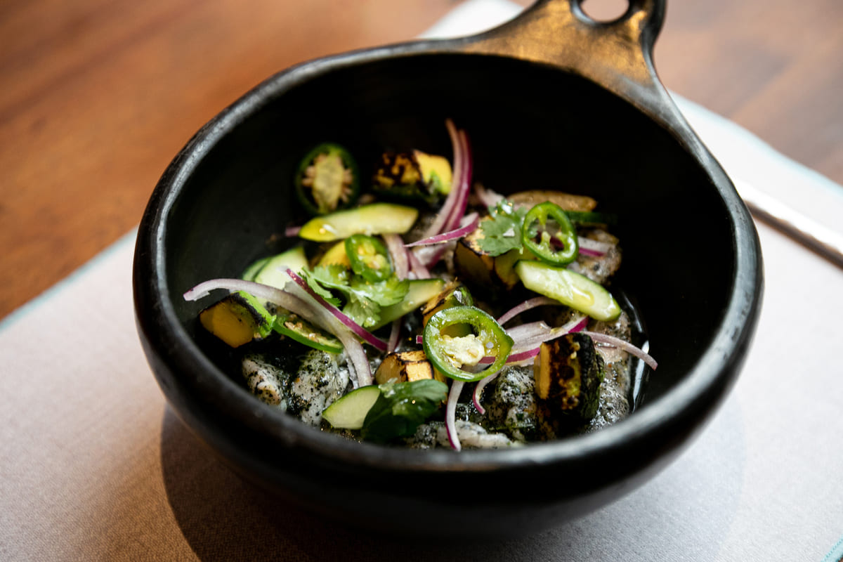 Ceviche negro de langostinos Noray | NORAY